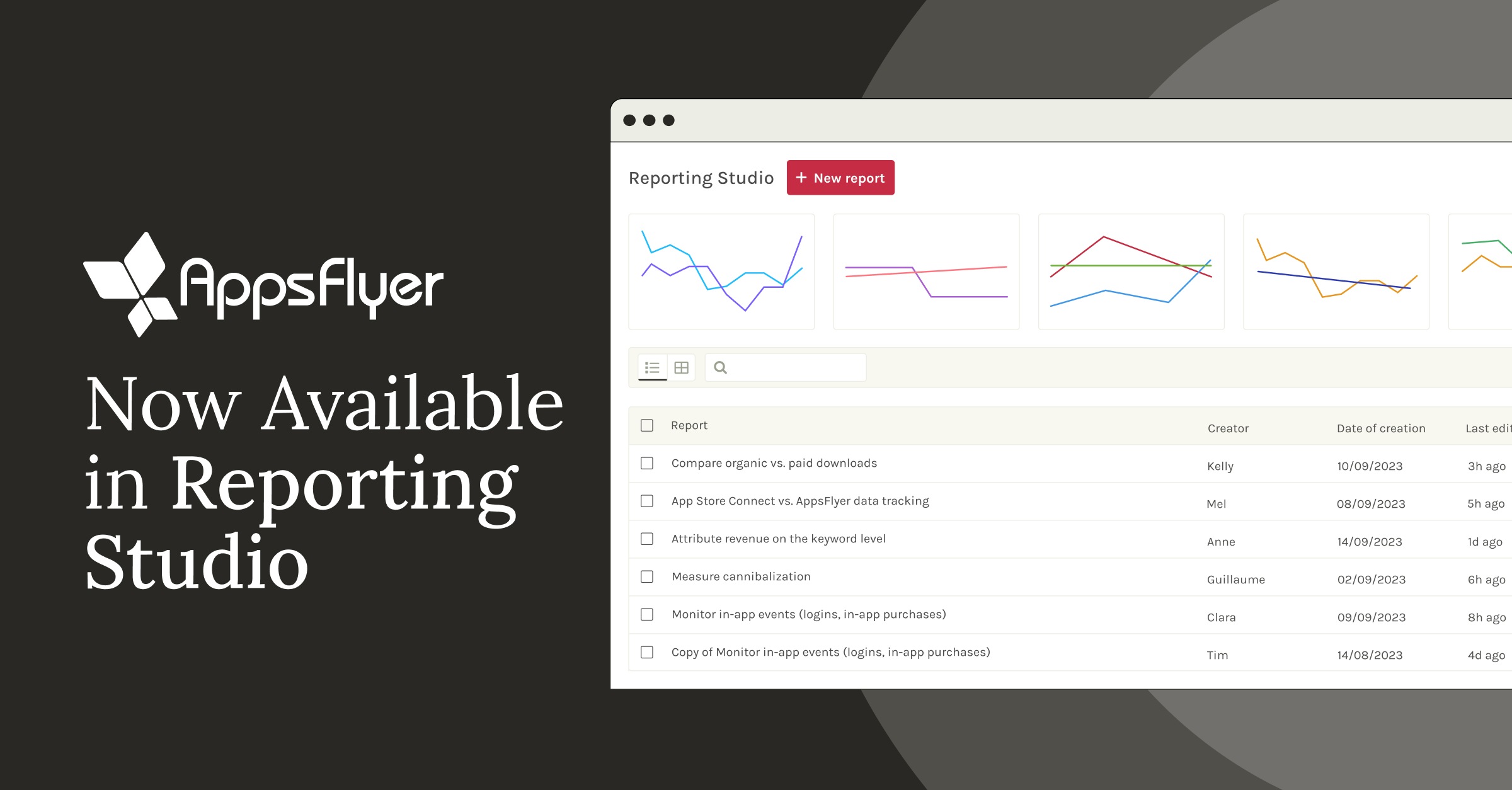 AppsFlyer Integration Now Available in Reporting Studio