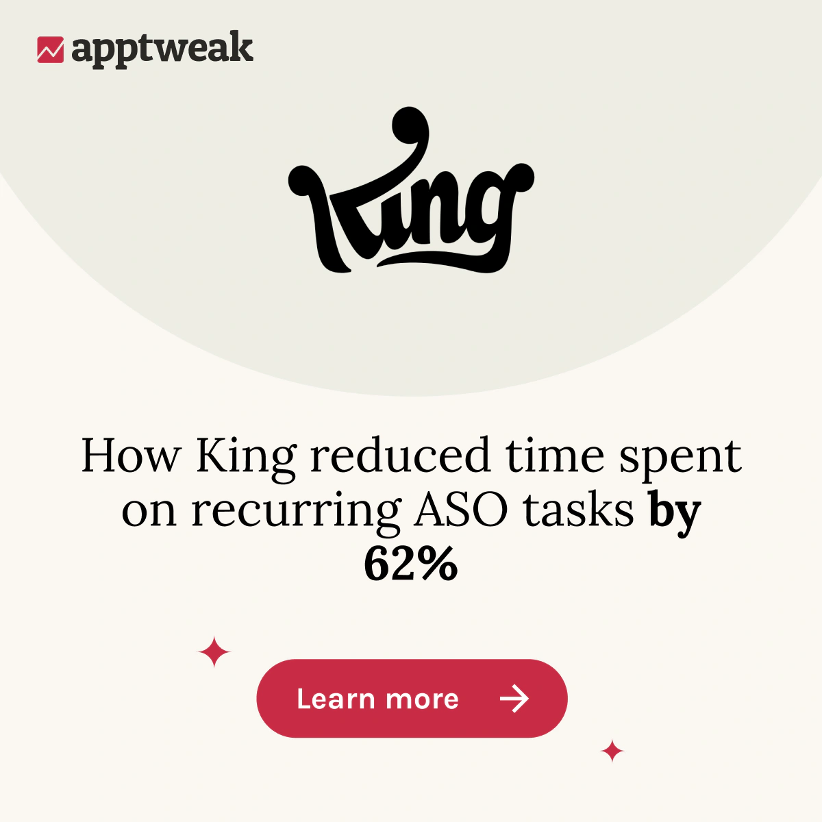 How King reduced time spent on recurring ASO tasks by 62%