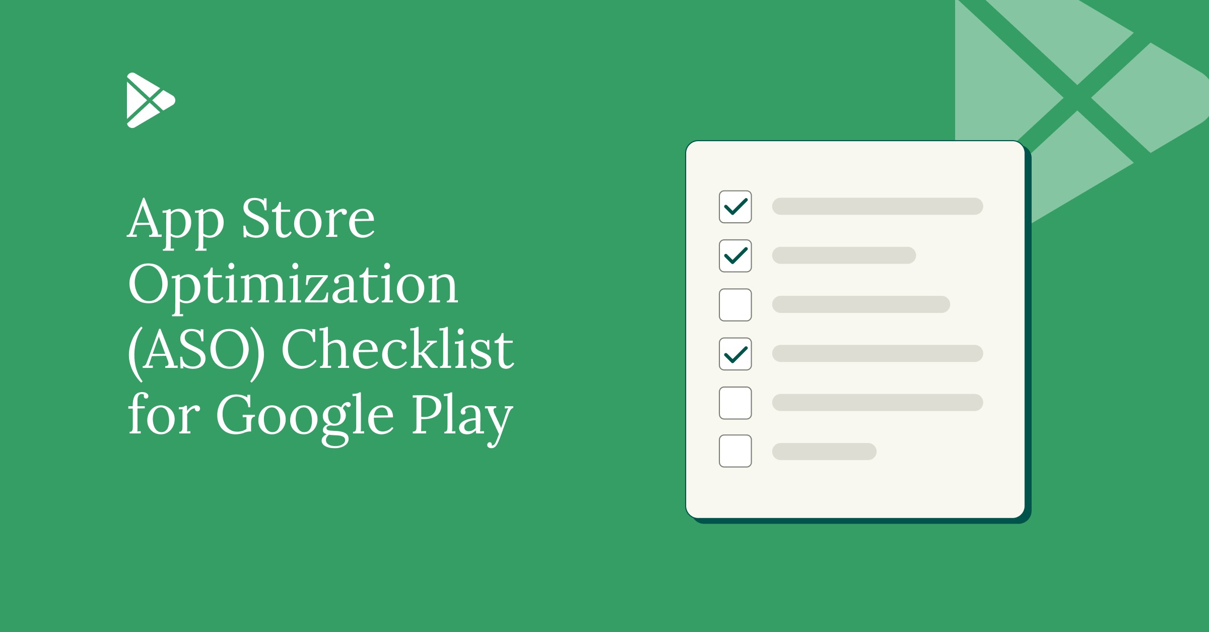 ASO Checklist for Google Play