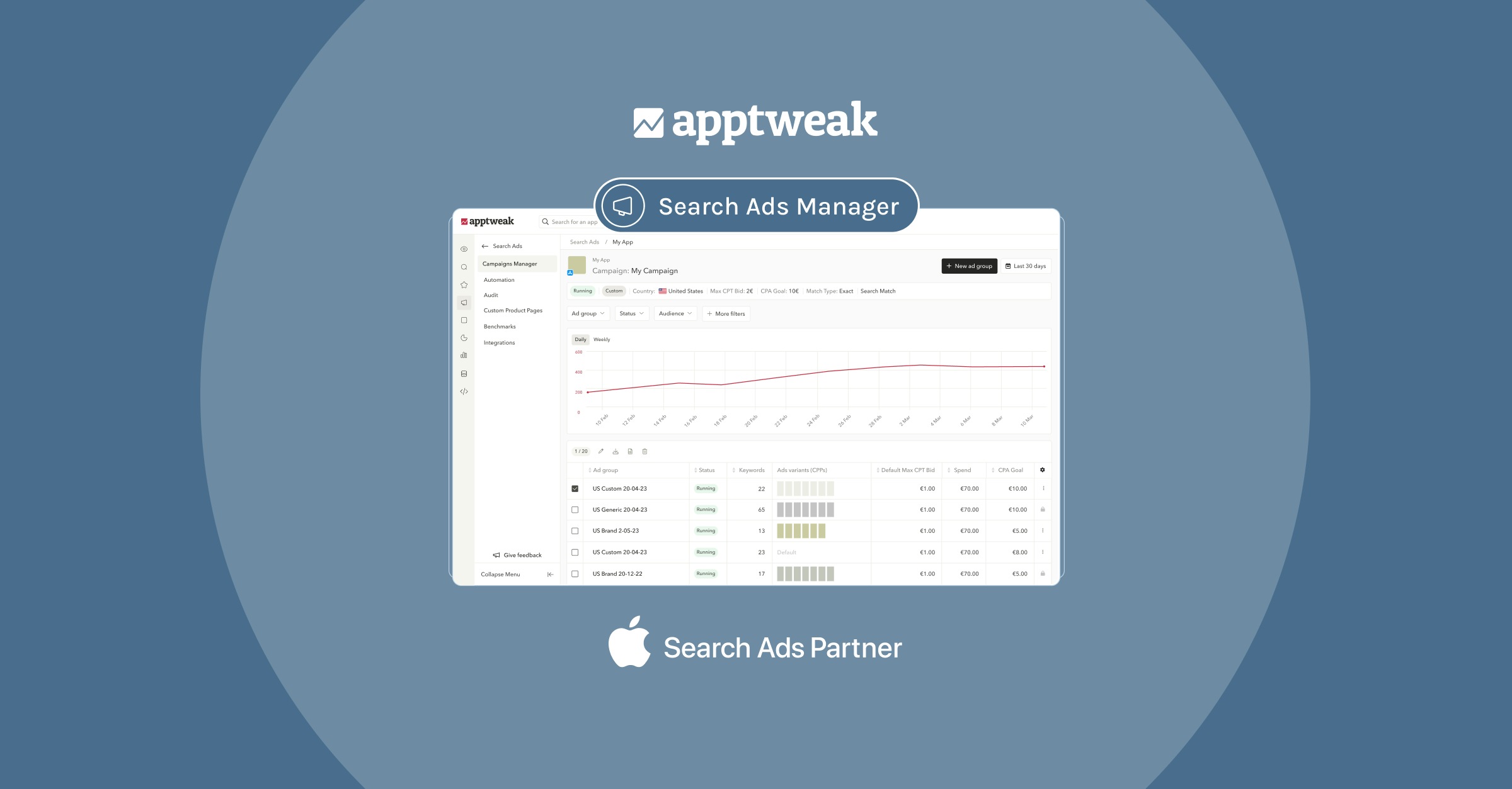 AppTweak, 공식 Apple Search Ads 파트너 선정!